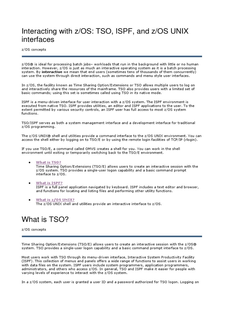 TSO&ISPF | PDF | Operating System | Computer Keyboard