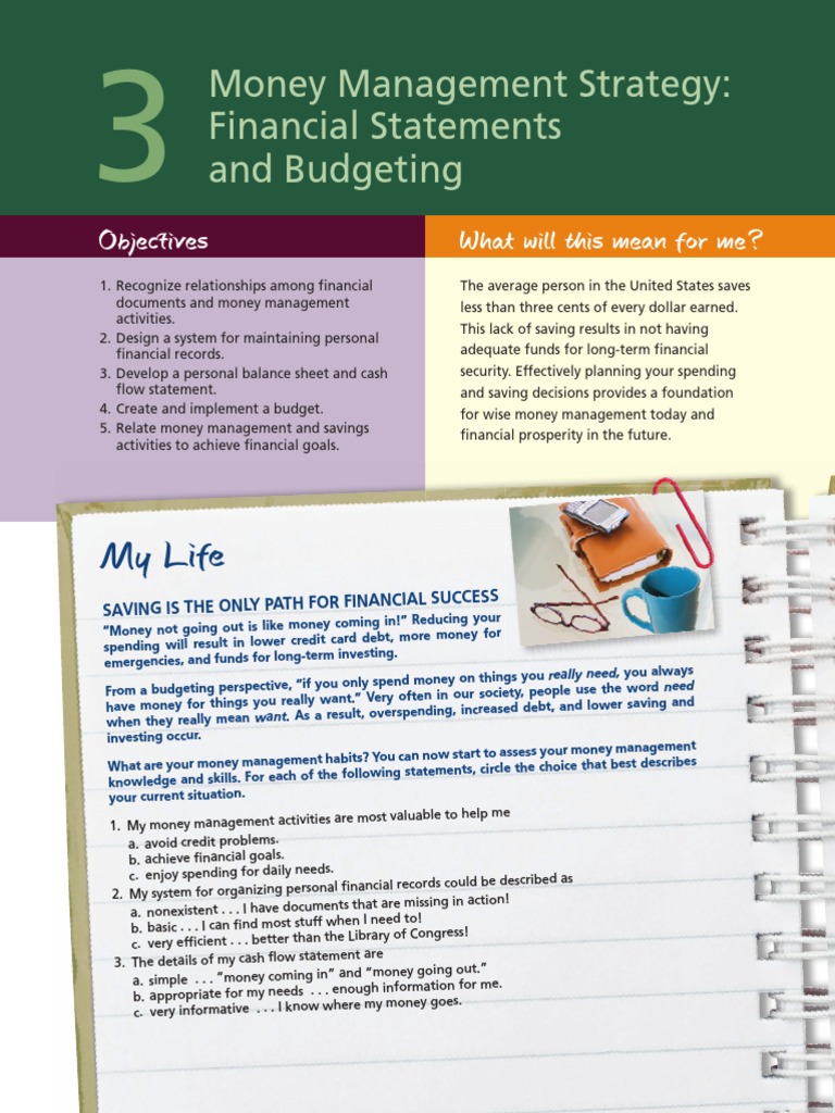 Chapter 3 Money Management Strategy | Download Free PDF | Loans | Debt