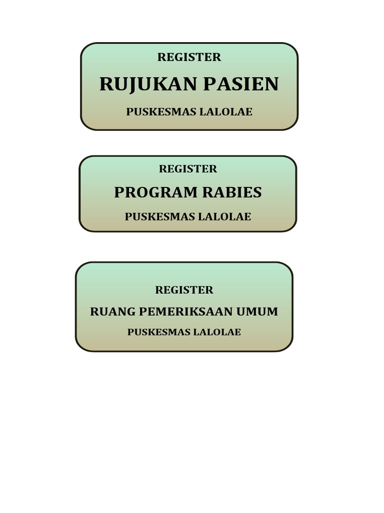 Cover Buku Register | PDF