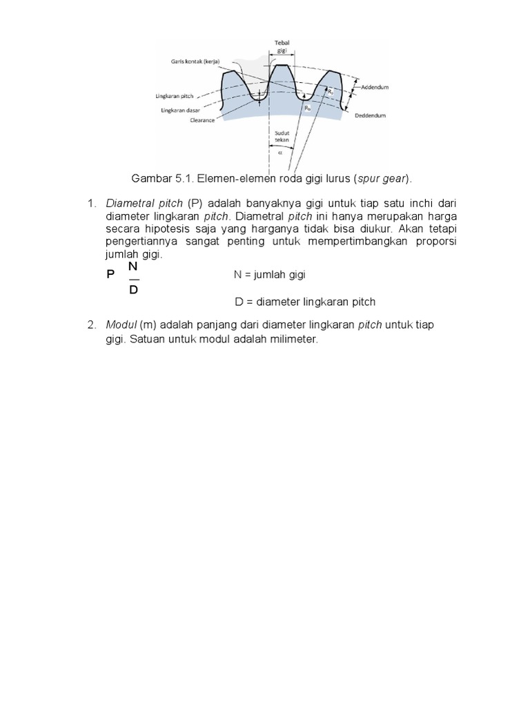 Pengukuran Roda Gigi | PDF