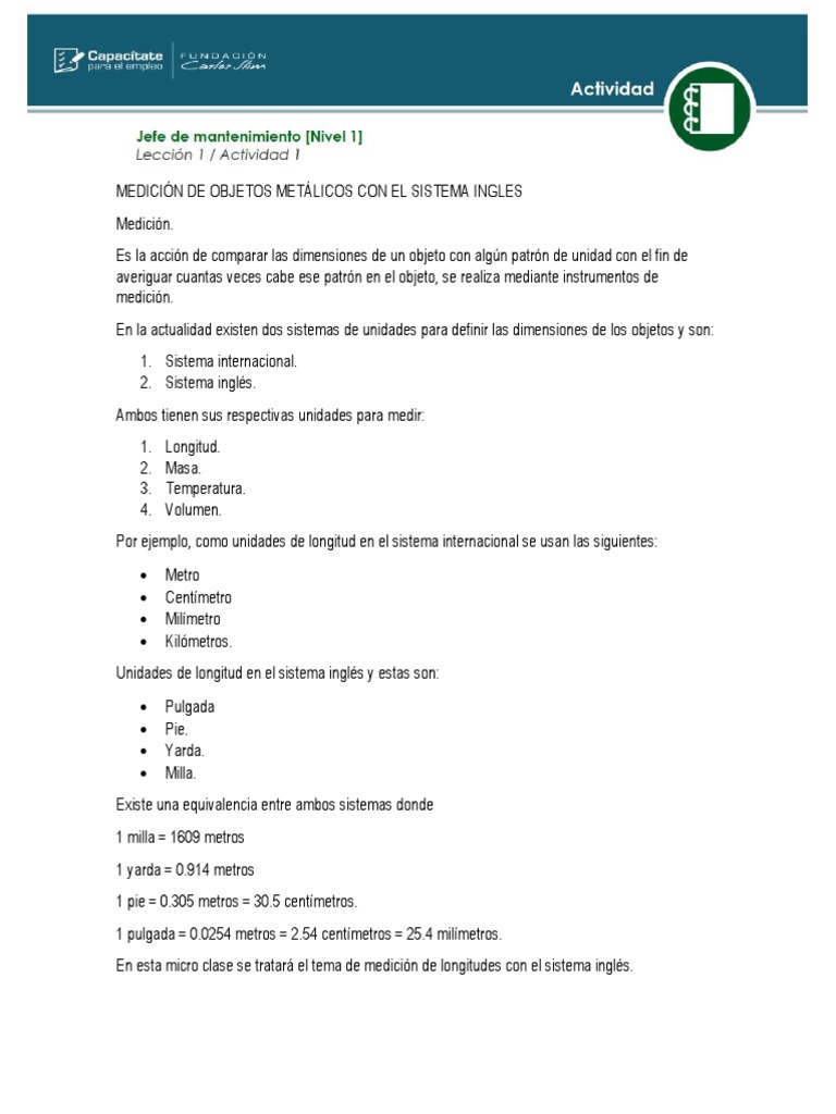 Conversiones de unidades de longitud entre los sistemas métrico e ...