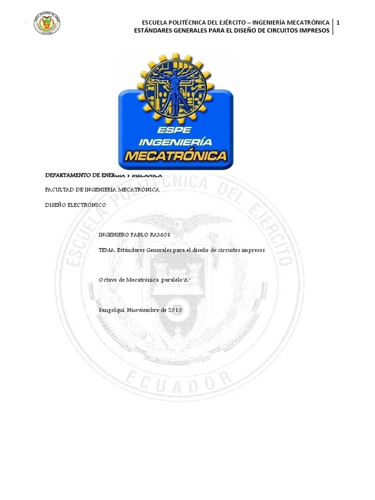 Normas IPC Resumen | PDF | Placa de circuito impreso | Diseño