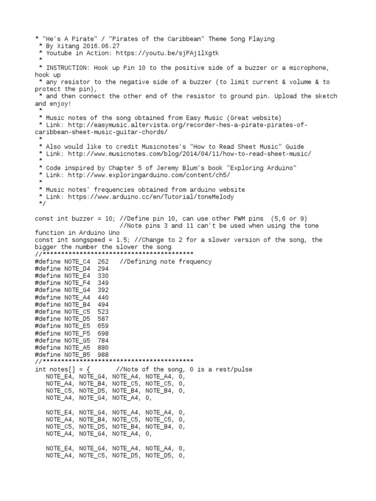 Arduino Song | Electronics | Electrical Engineering