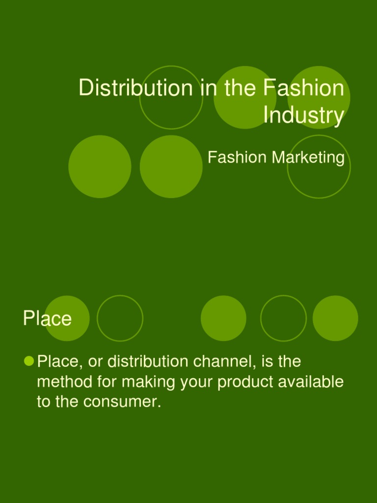 Distribution in The Fashion Industry | PDF