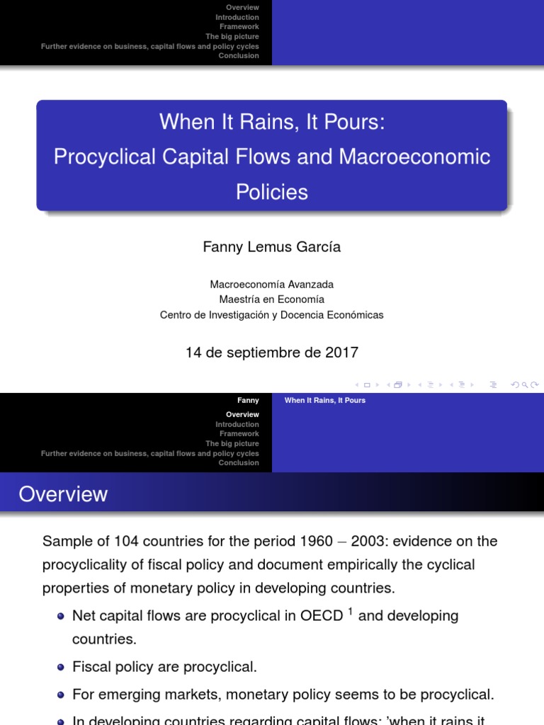 I Trains It Pours Presentation | PDF | Procyclical And Countercyclical ...