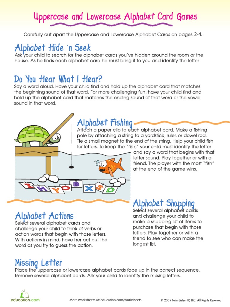 Alphabet Card Games | PDF | Character Encoding | Digital Typography