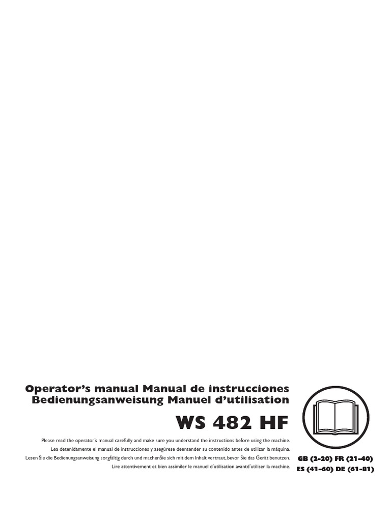 Ws 482 HF Manual | PDF | Screw | Electrical Connector