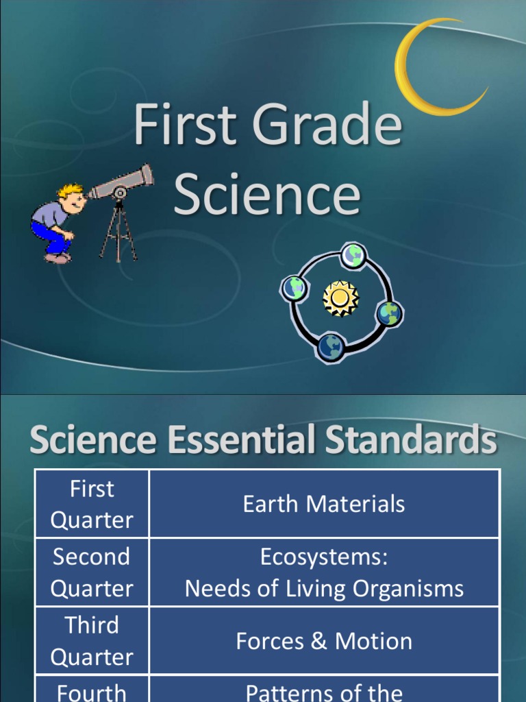 First Grade Science: Earth & Sky Patterns | PDF | Night Sky | Moon