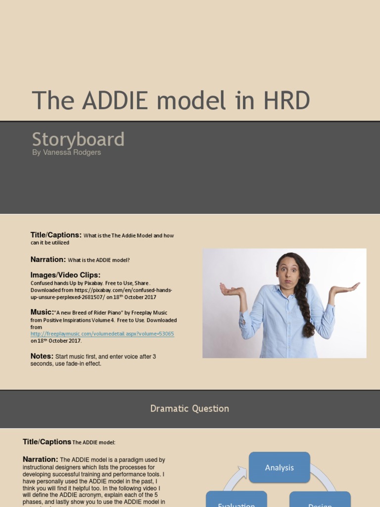 Storyboard Addie Model | PDF | Instructional Design | Applied Psychology