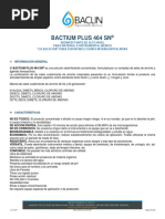 Bactium Plus 464: Desinfección Efectiva | PDF | Microbiología | Agua
