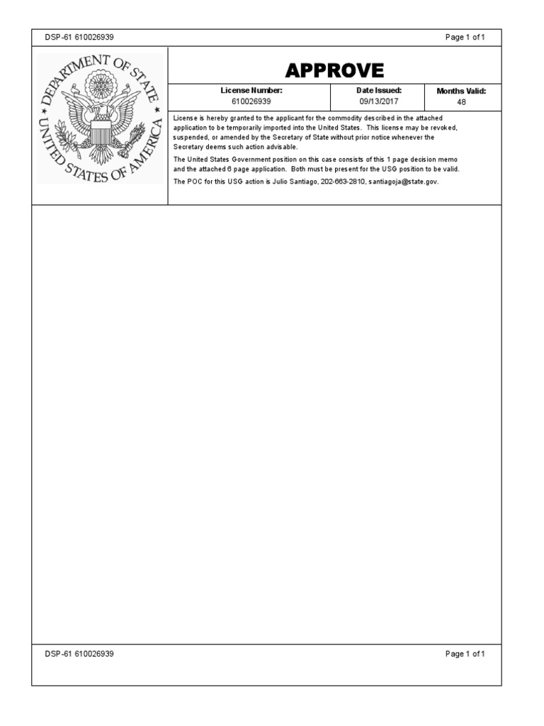 Ammo DSP 61.pdf | Government Of The United States | United States ...