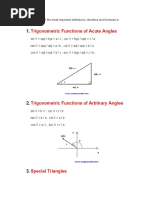 Project On Trigonometry | PDF | Trigonometric Functions | Sine