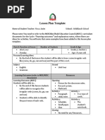 EXAMPLE School Learning Resource Plan Template - LR Plan | PDF ...