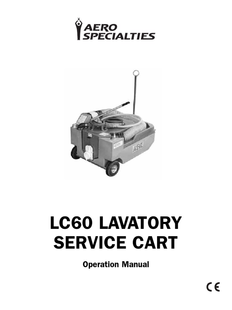 LC60 Lavatory Service Cart Manual | PDF | Leak | Valve