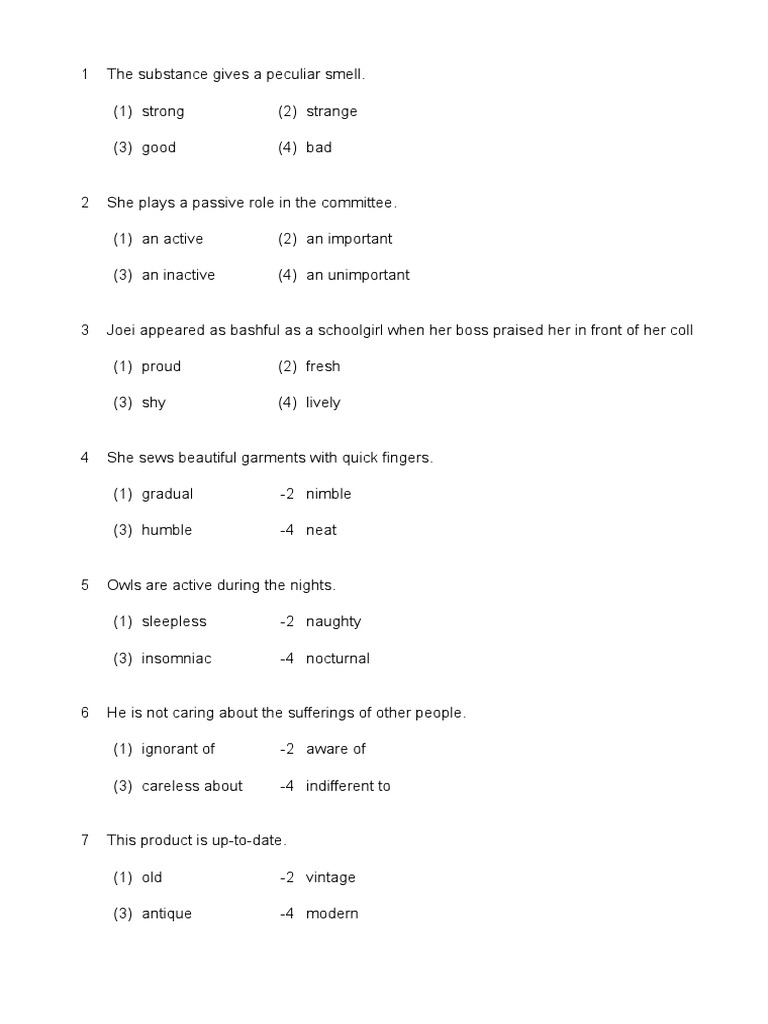 Vocabulary High School | PDF