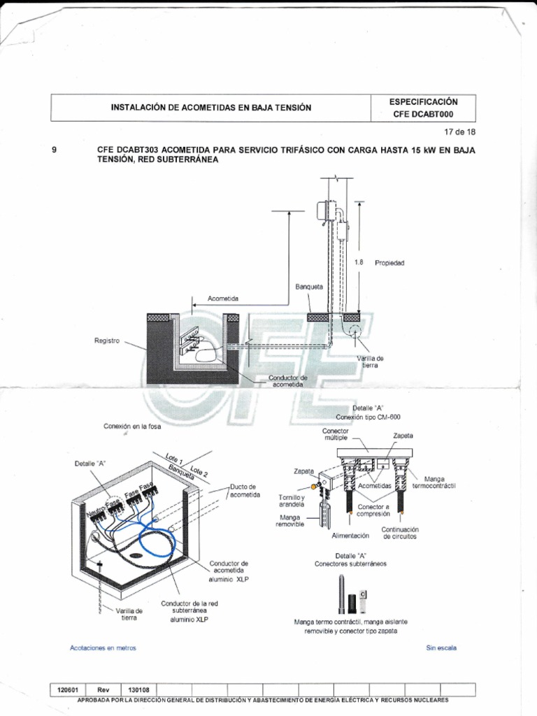 Norma Cfe Acometida 3f BT | PDF