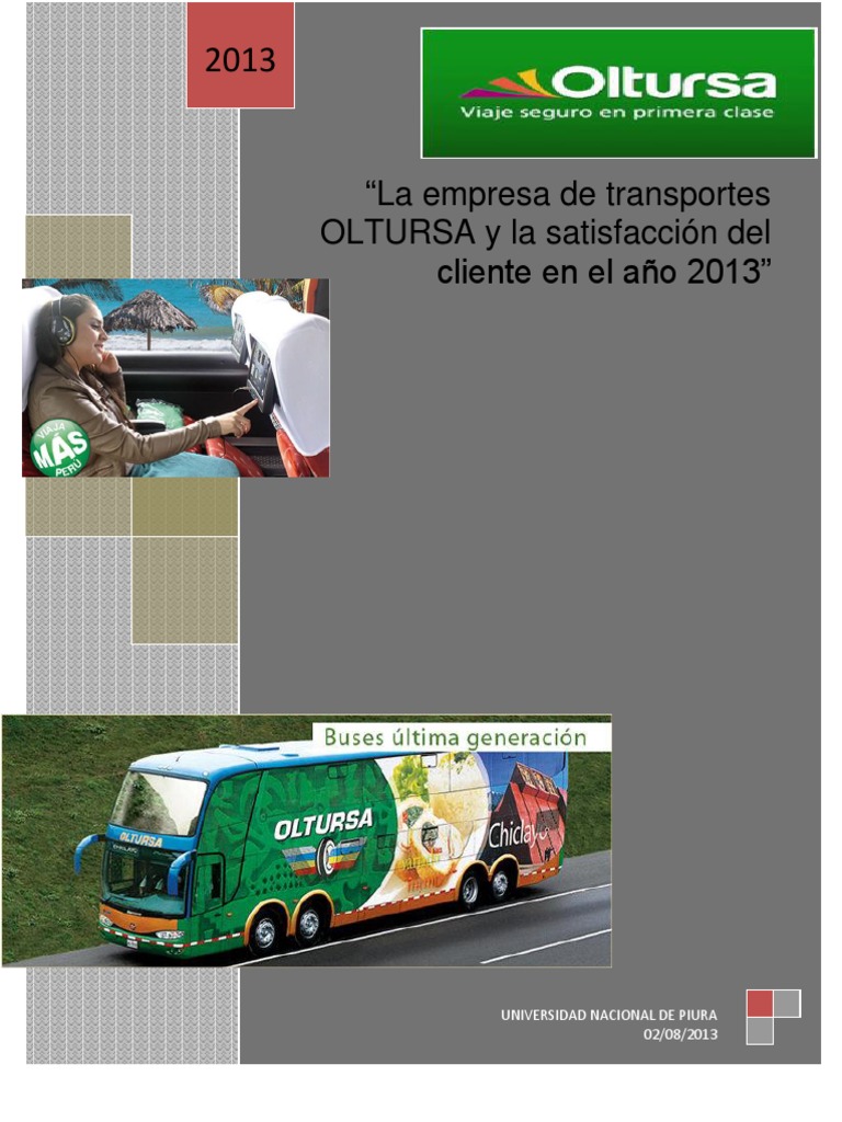 Gestionnn OLTURSA | PDF | Calidad (comercial) | Transporte