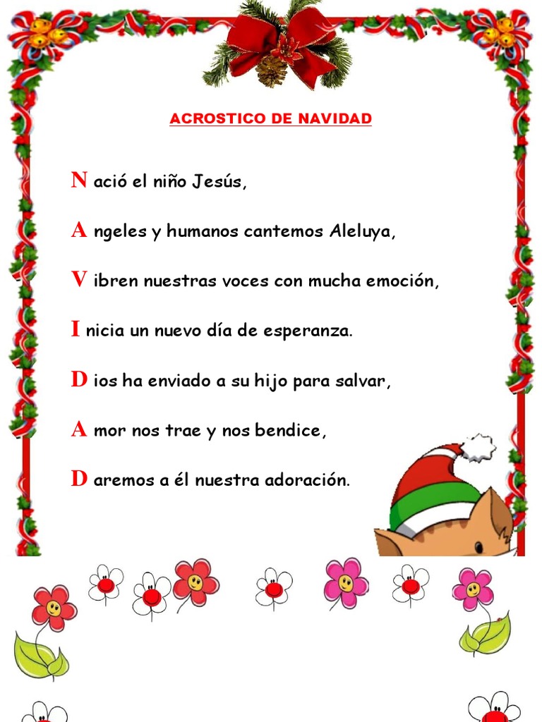 Acróstico Navideño para Celebrar | PDF