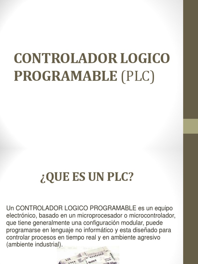 Controlador Logico Programable (Plc) | Controlador lógico programable | Unidad Central de ...