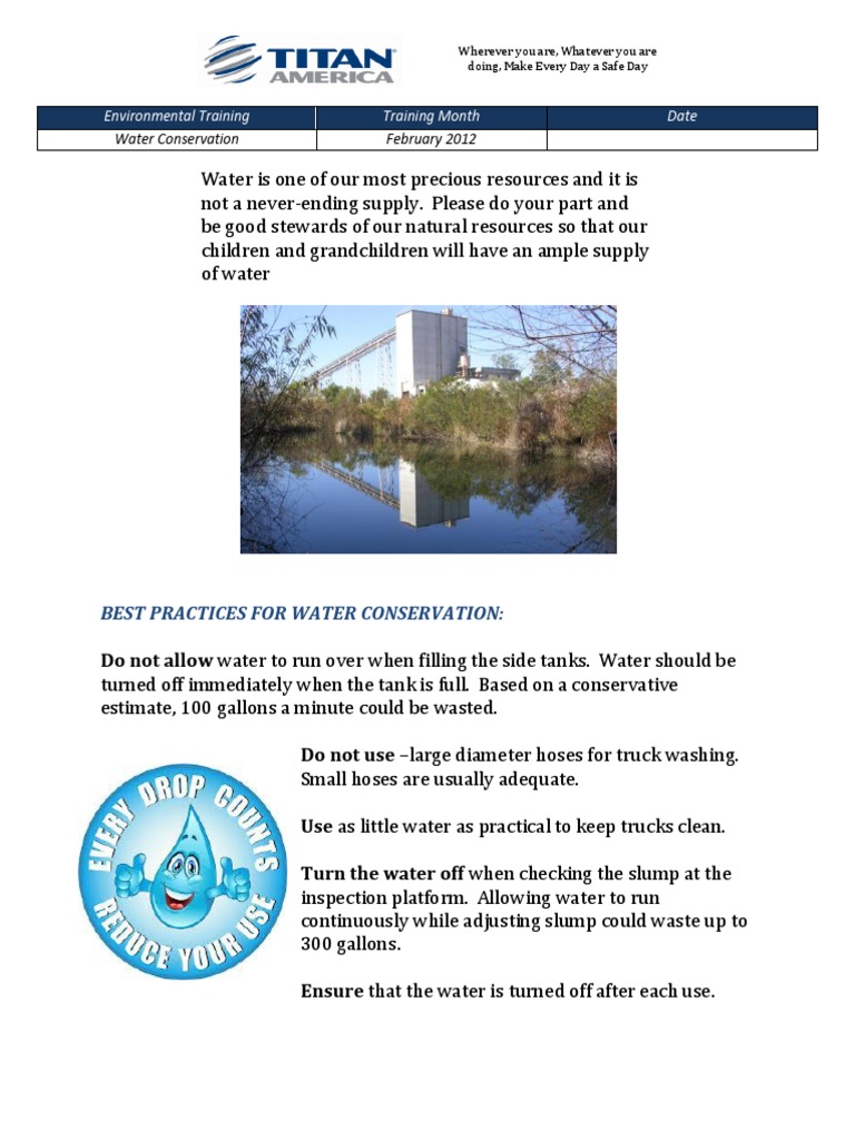 Water Conservation | PDF