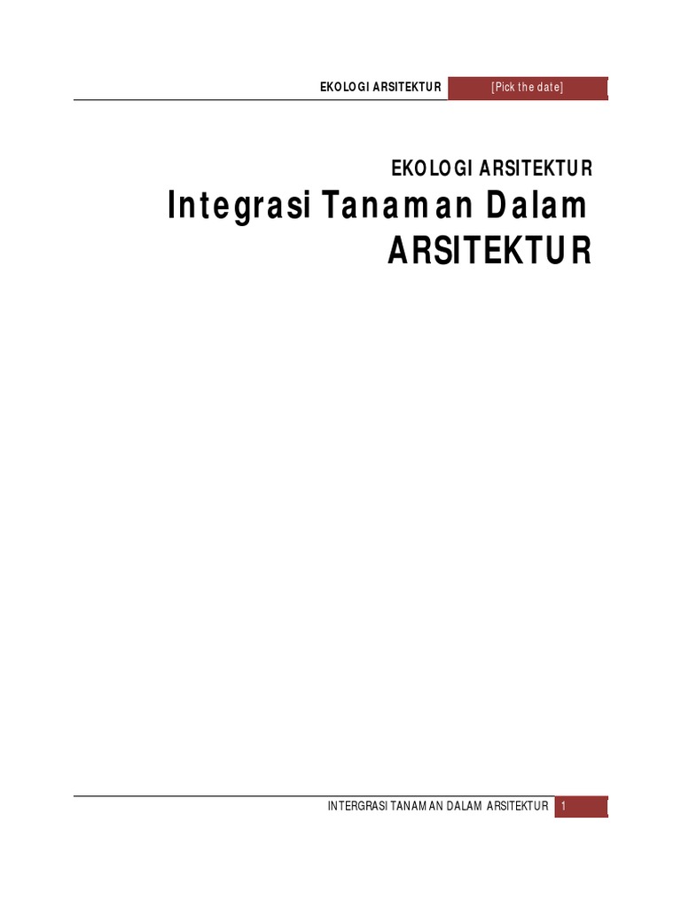 Pendekatan Integrasi Tanaman | PDF | Seni | Sains & Matematika