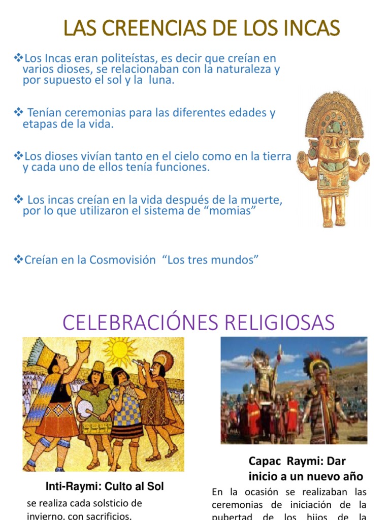 Las Creencias de Los Incas | Imperio incaico | Rituales