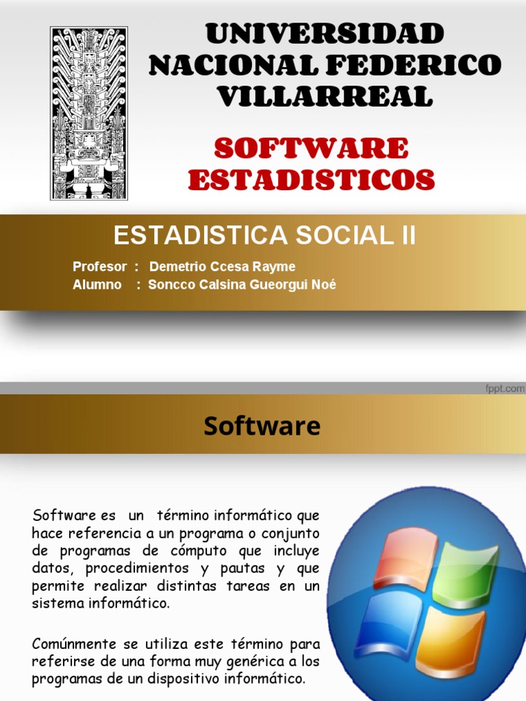 Clasificación y Uso de Software Estadístico | PDF | Programa de ...