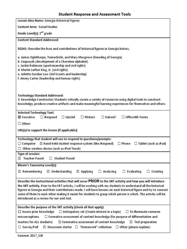 Student Response Tools Template | PDF | Multiple Choice | Educational ...