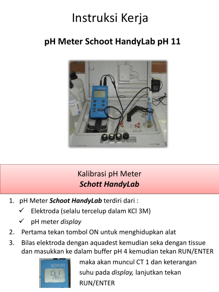 Instruksi Kerja PH Meter | PDF
