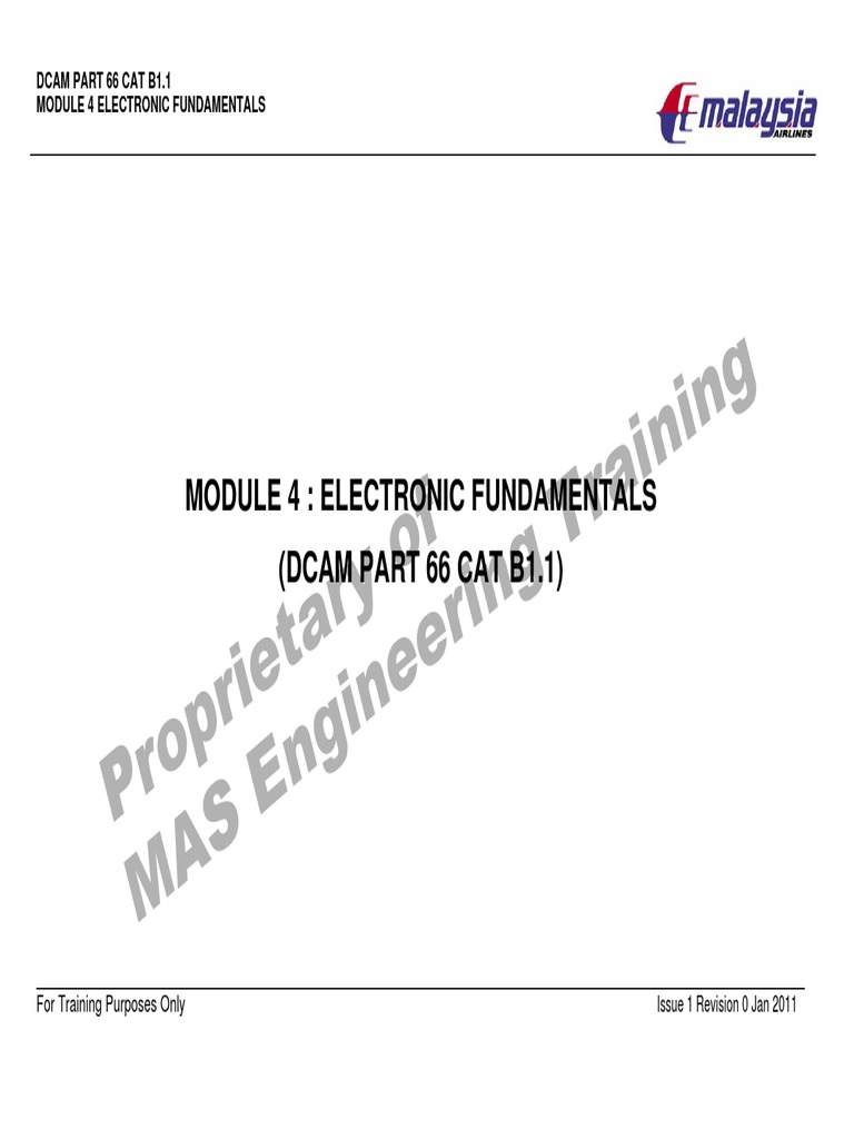 B) DCAM PART 66 - Module 4 PDF | PDF | Rectifier | P–N Junction