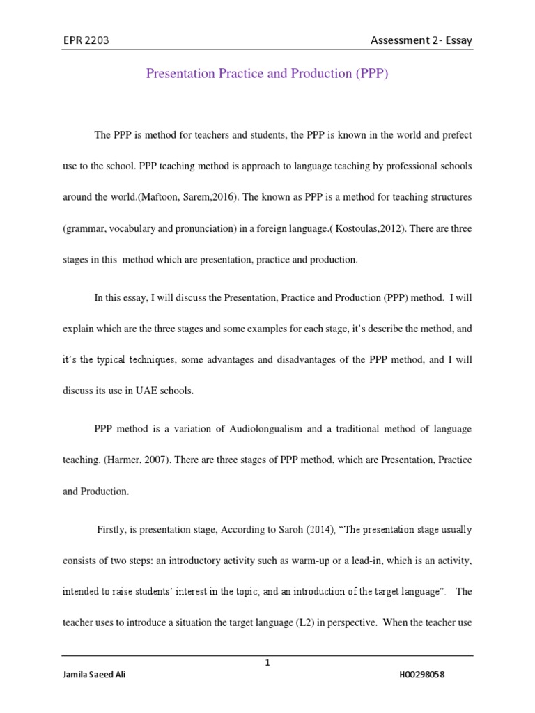 ppp method | Teaching Method | Second Language