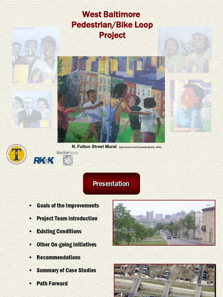 West Baltimore Pedestrian/Bike Loop Project: N. Fulton Street Mural ...