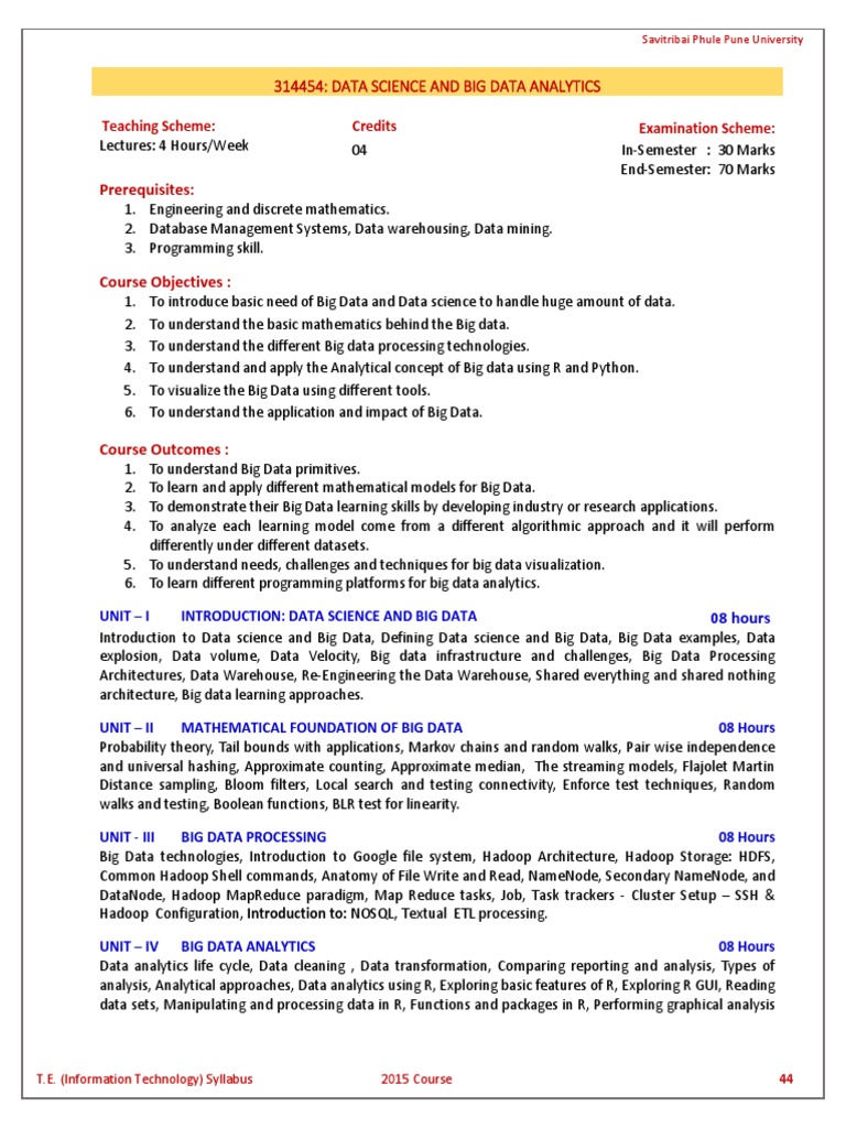 Data Science and Big Data Analytics | PDF | Big Data | Apache Hadoop