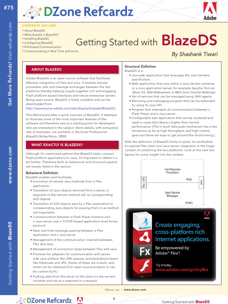 Blazeds: Getting Started With | PDF | Spring Framework | Java Servlet