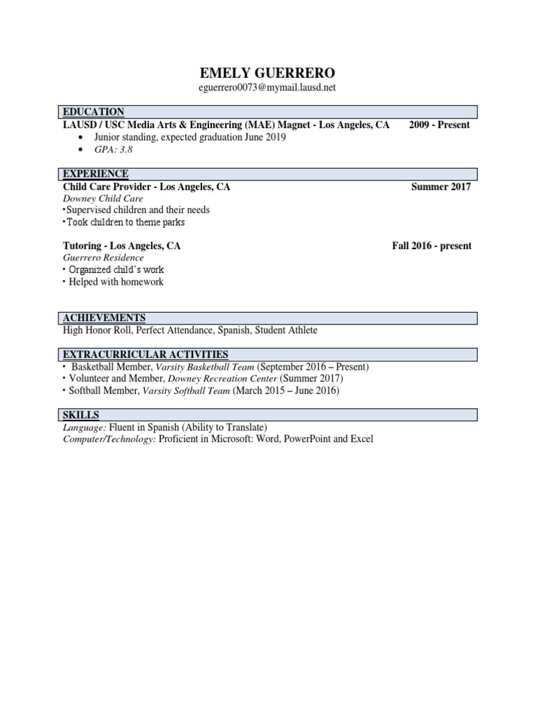 Sample Resume 2017-4 New | PDF