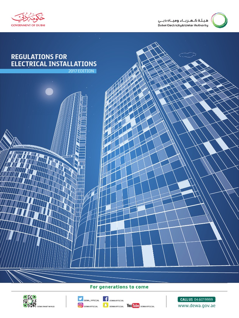 DEWA Regulations For Electrical Installations 2017 Edition PDF | PDF ...