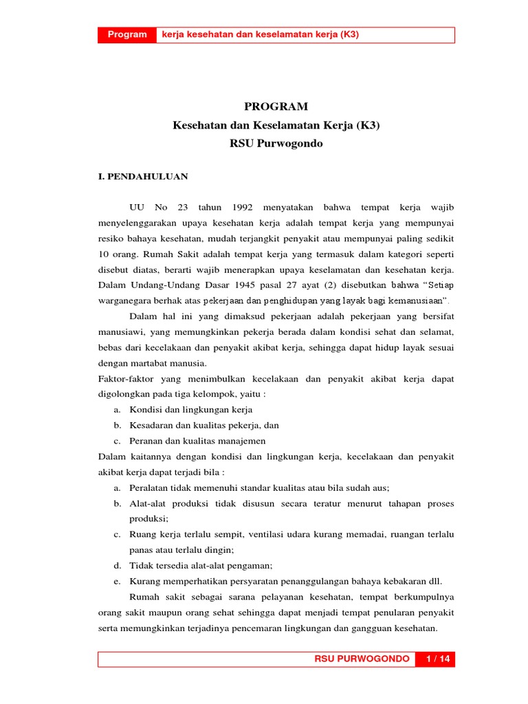Program k3 Rs PWG | PDF