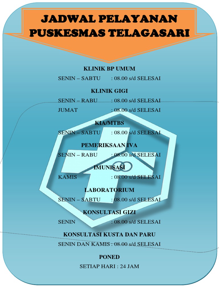 Jadwal Pelayanan Puskesmas Telagasari Pdf