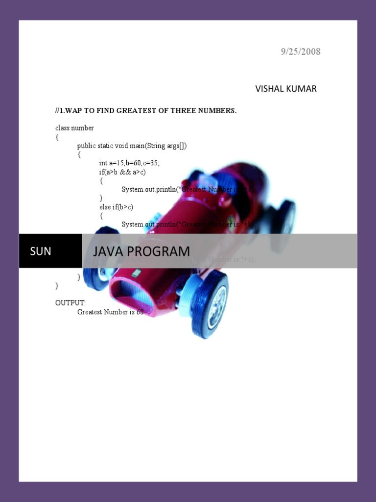 Java Program Vishal Kumar Pdf Leisure Class Computer Programming