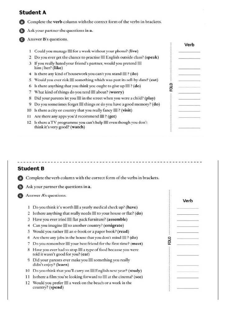 Gerunds and Infinitives C1 | PDF