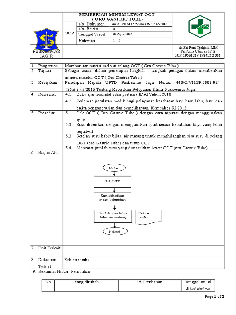 11.pemberian Minum Lewat Ogt (Oro Gastric Tube) | PDF