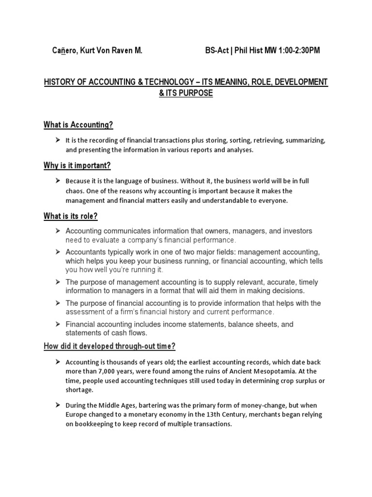 The Evolution of Accounting Through Technology: From Ancient Record ...