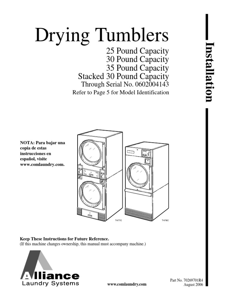 Instalation Manual Cissell ct030 Eng PDF | PDF | Nature