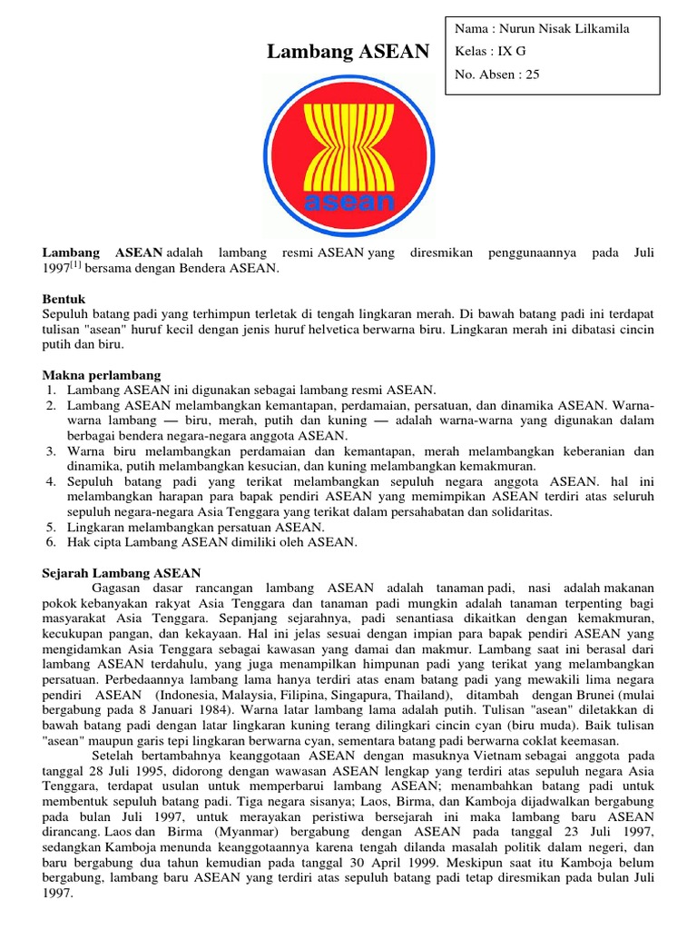 Makna Lambang ASEAN dan PBB | PDF