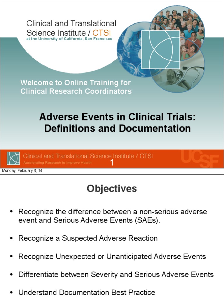 Adverse Events in Clinical Trials Training | PDF | Adverse Effect ...