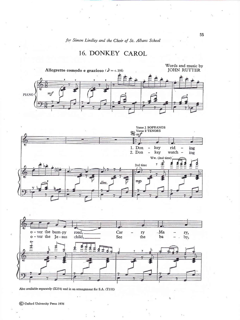 Donkey Carol | Elements Of Music | Poetics