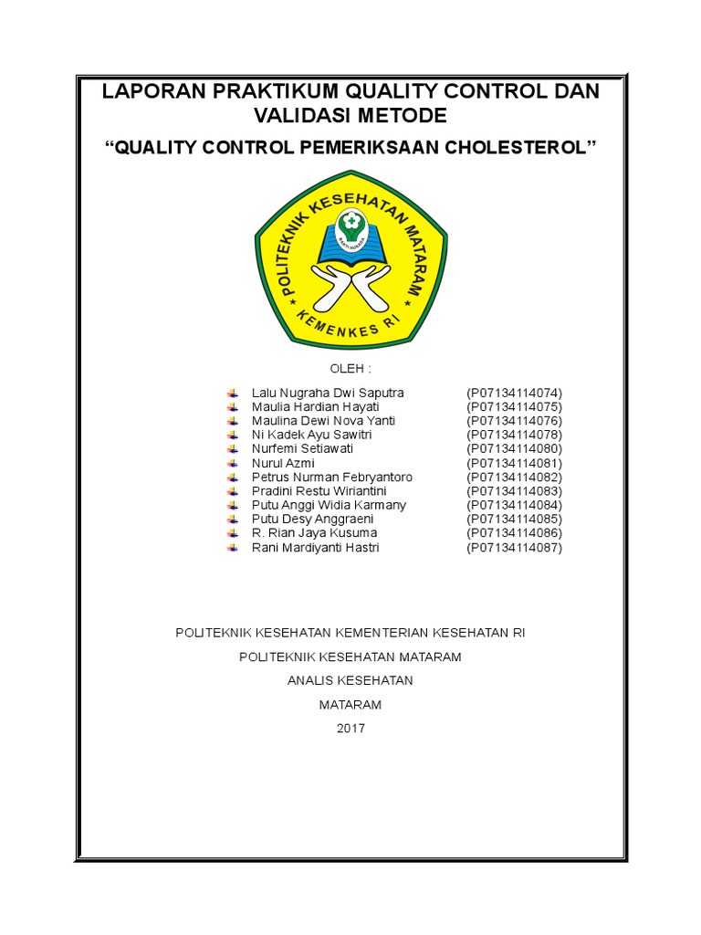 Laporan QC Kelompok 3 Revisi | PDF