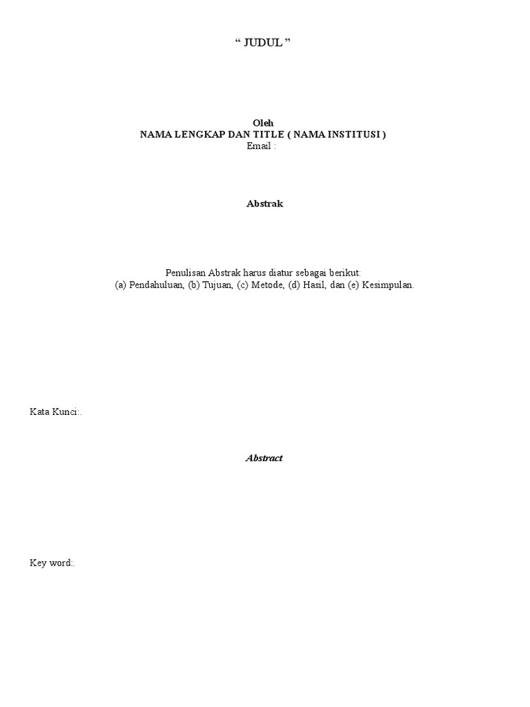 Contoh Full Paper | PDF