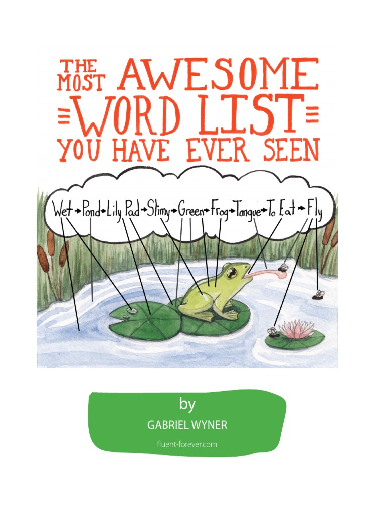 The Most Awesome Word List English Free PDF | PDF | Drink | Verb