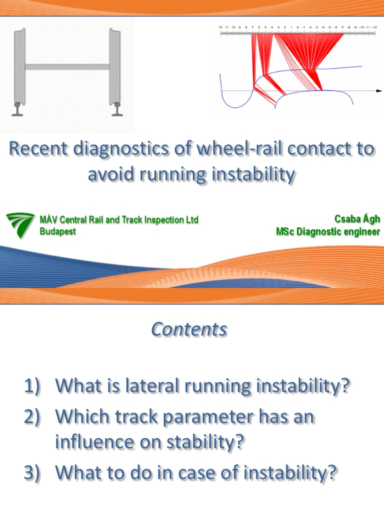 ÁGH Csaba Recent Diagnostics of Wheel Rail Contact To Avoid Running Instability | PDF | Track ...